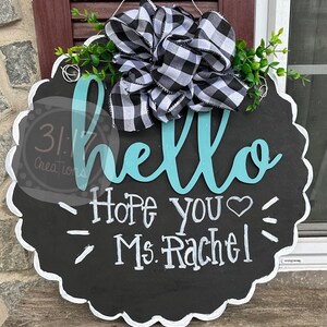 Ms Rachel, Ms Rachel Door Sign, Hello Door Sign Ms Rachel, Hope You ...