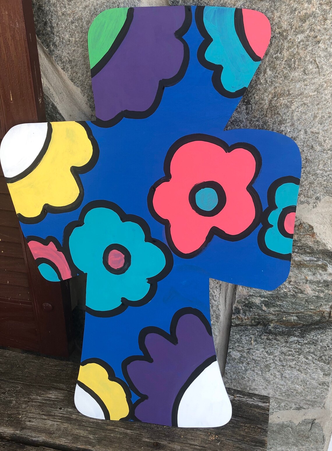 Whimsical Cross Contemporary Cross Christian Wall Cross | Etsy