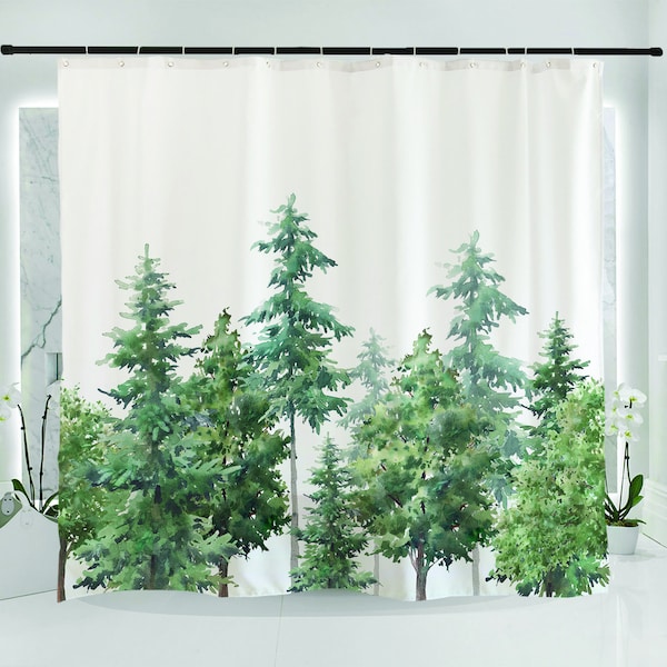 Tree Shower Curtain - Etsy