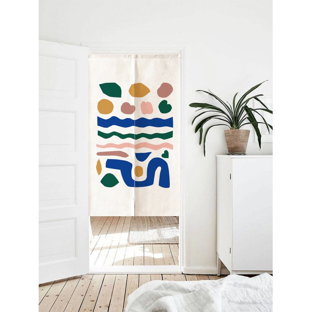 Matisse Inspired Abstract Art Illustration Doorway Entrance Curtain ...