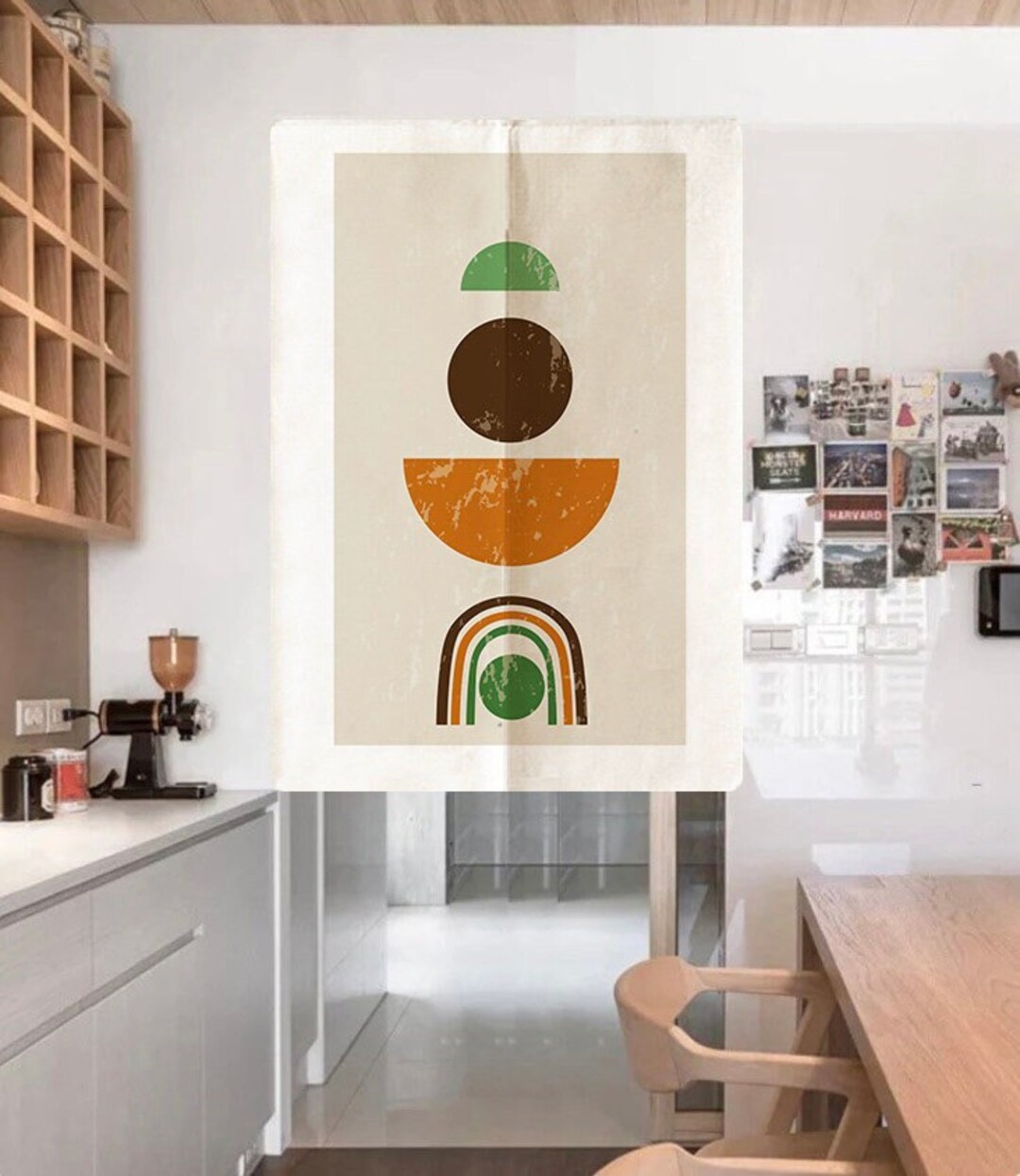 Abstract Variety Shape Art Doorway Curtain Noren,aesthetic Simple ...