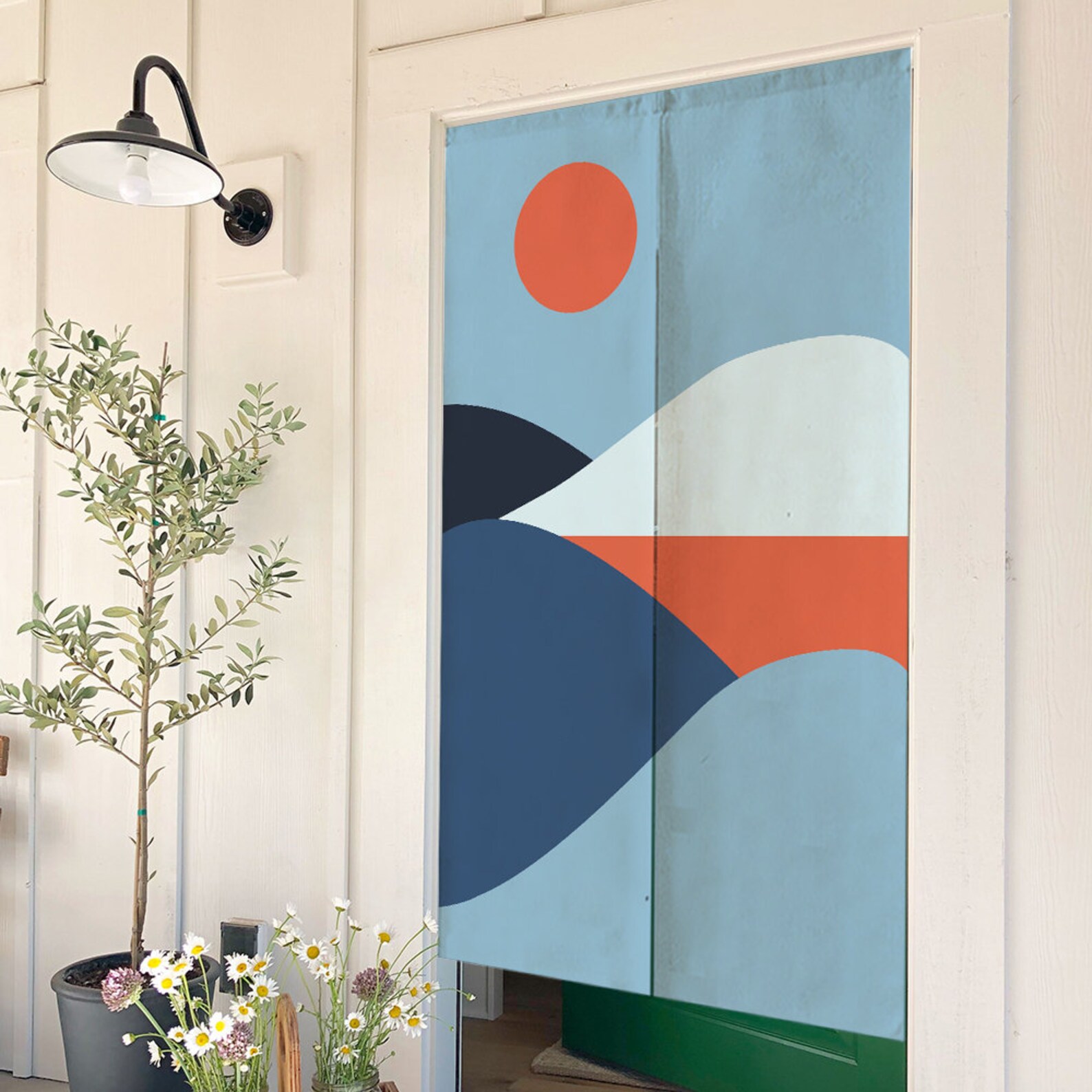 Unique Design Ikon Doorway Noren Curtain, Art Wall Tapestry for Home ...