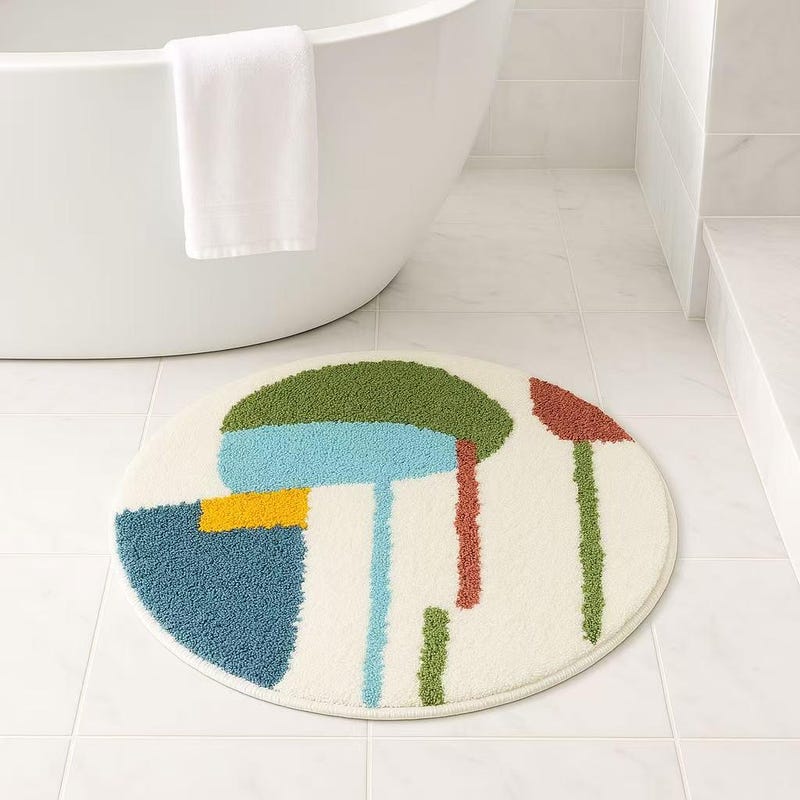 Round Bath Mat - Etsy