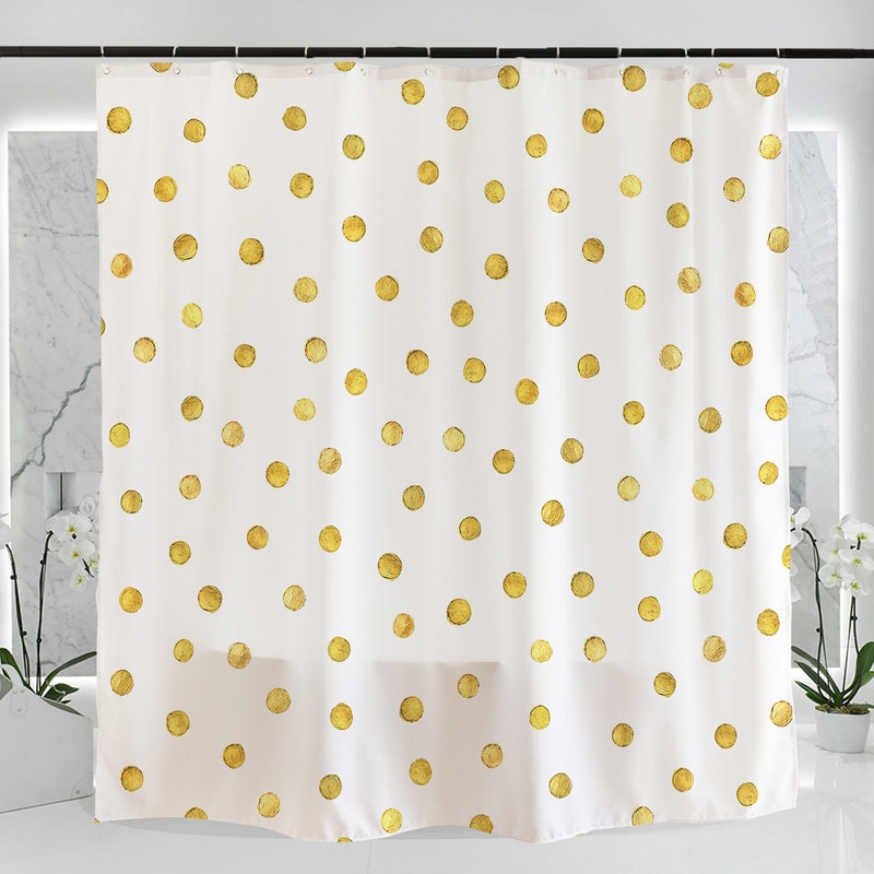 Gold Shower Curtain - Etsy
