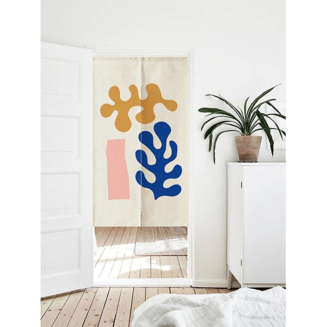 Matisse Inspired Abstract Art Illustration Doorway Entrance Curtain ...