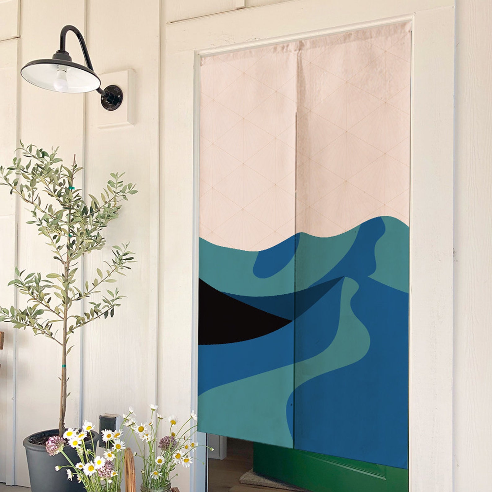 Unique Design Ikon Doorway Noren Curtain, Art Wall Tapestry for Home ...