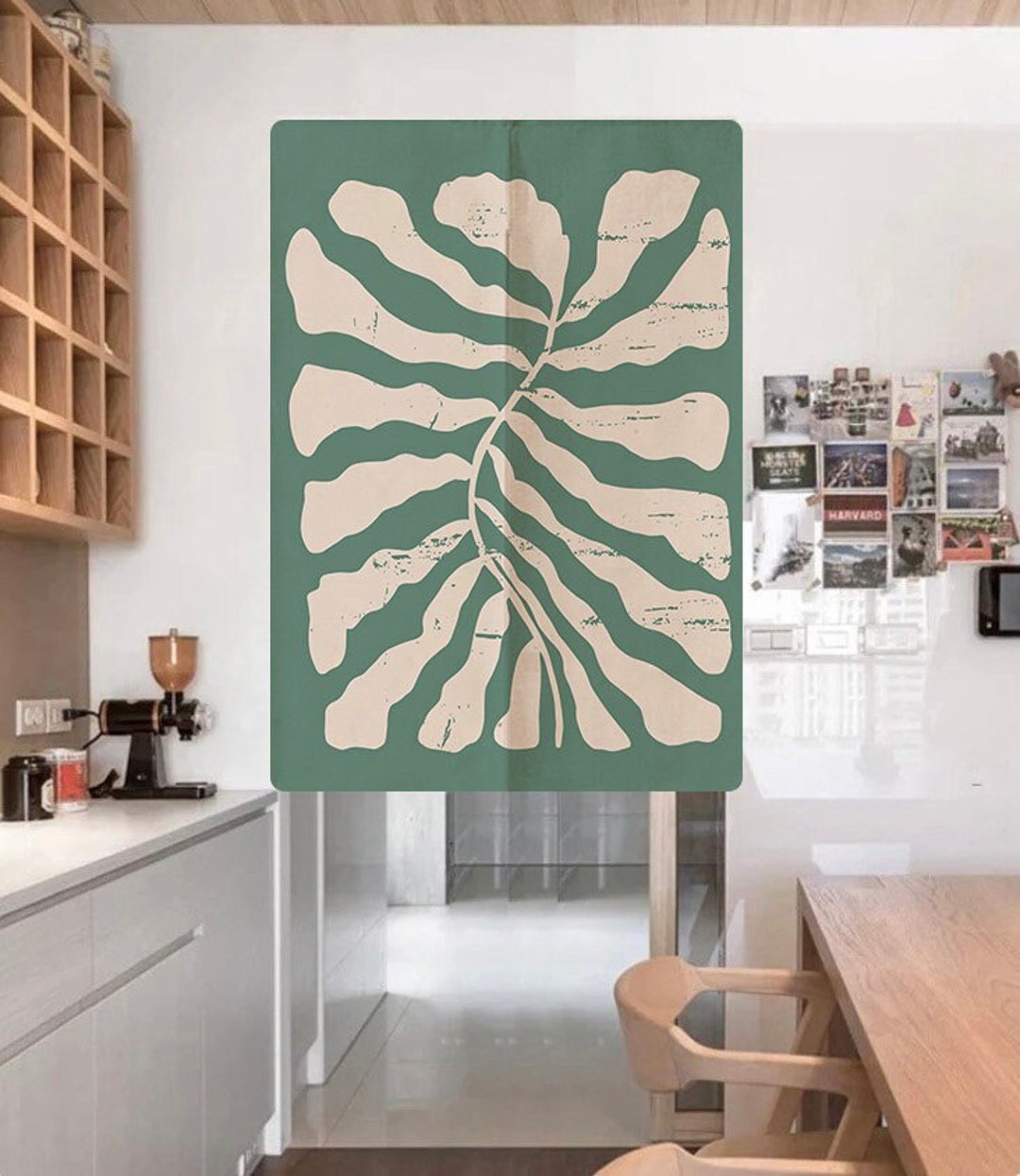 Modern Art Print Watercolor Shades Doorway Curtain Noren,aesthetic ...