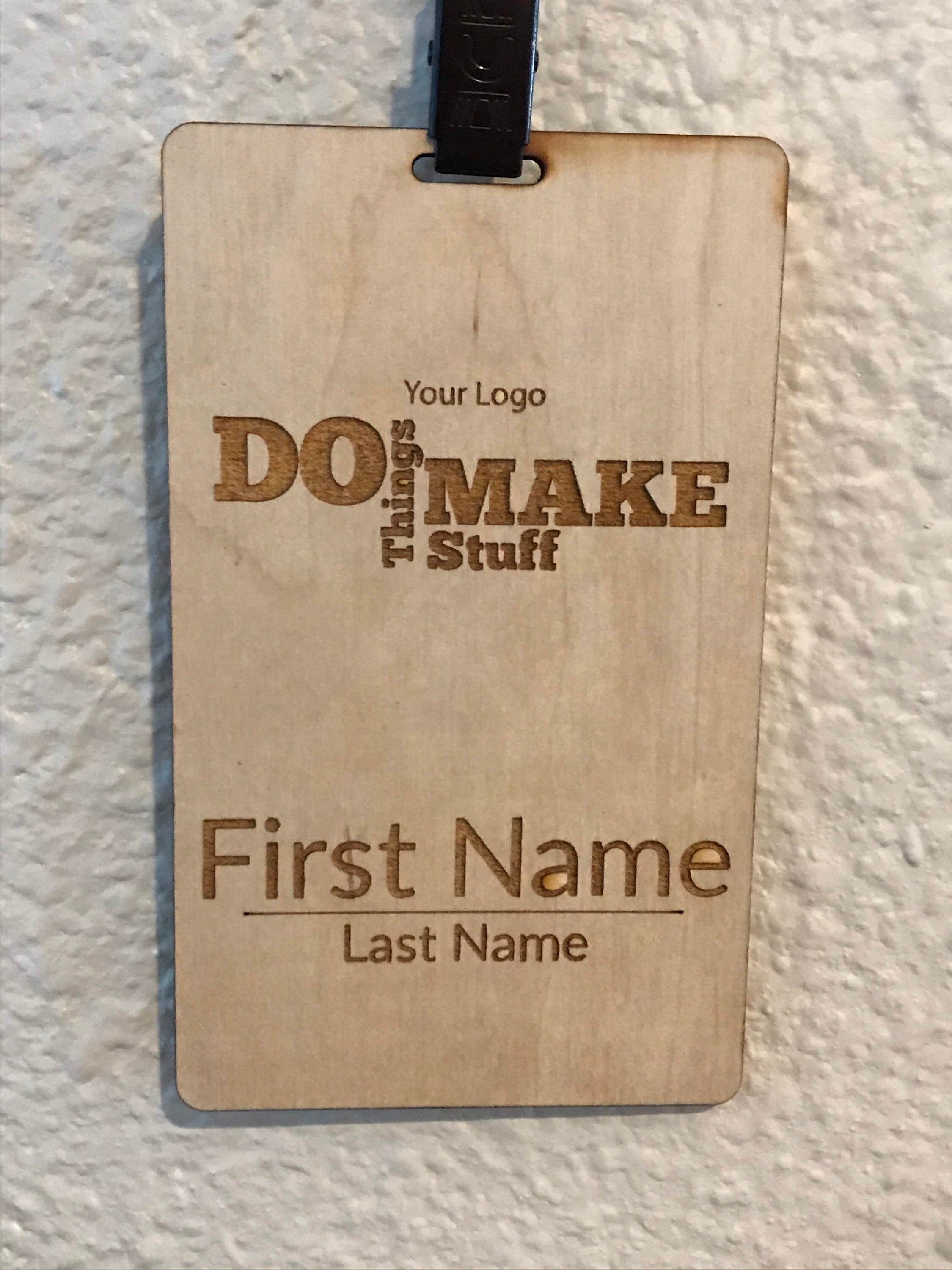Custom Wooden Lanyard Name Tag - Etsy