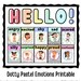 Dotty Pastel Emotion Cards for Classroom - Etsy