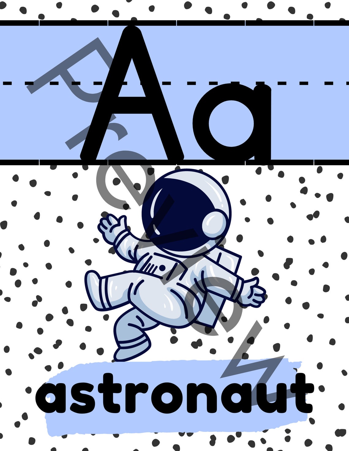 Printable Classroom Dotty Pastel Alphabet - Etsy