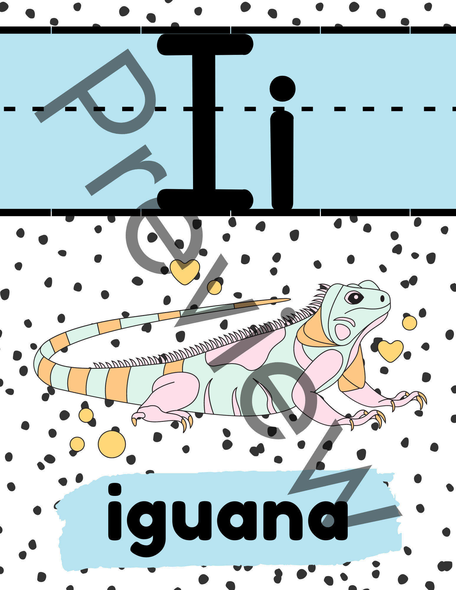 Printable Classroom Dotty Pastel Alphabet - Etsy