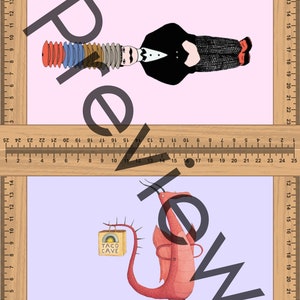 Pastel Storybook Character Posters Download - Etsy