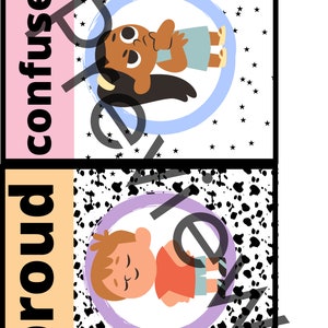 Dotty Pastel Emotion Cards for Classroom - Etsy