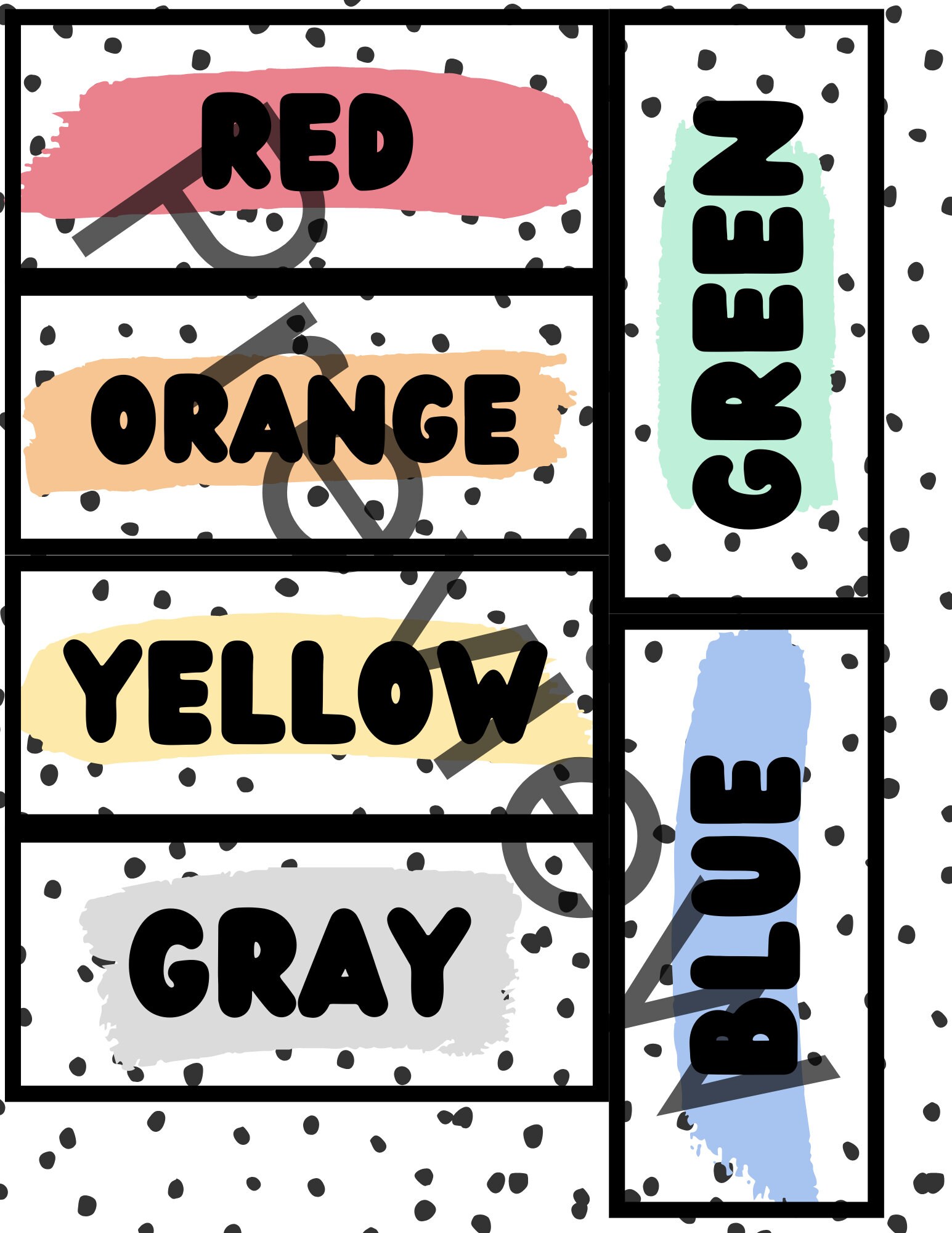 Dotty Pastel Classroom Labels Digital Download - Etsy