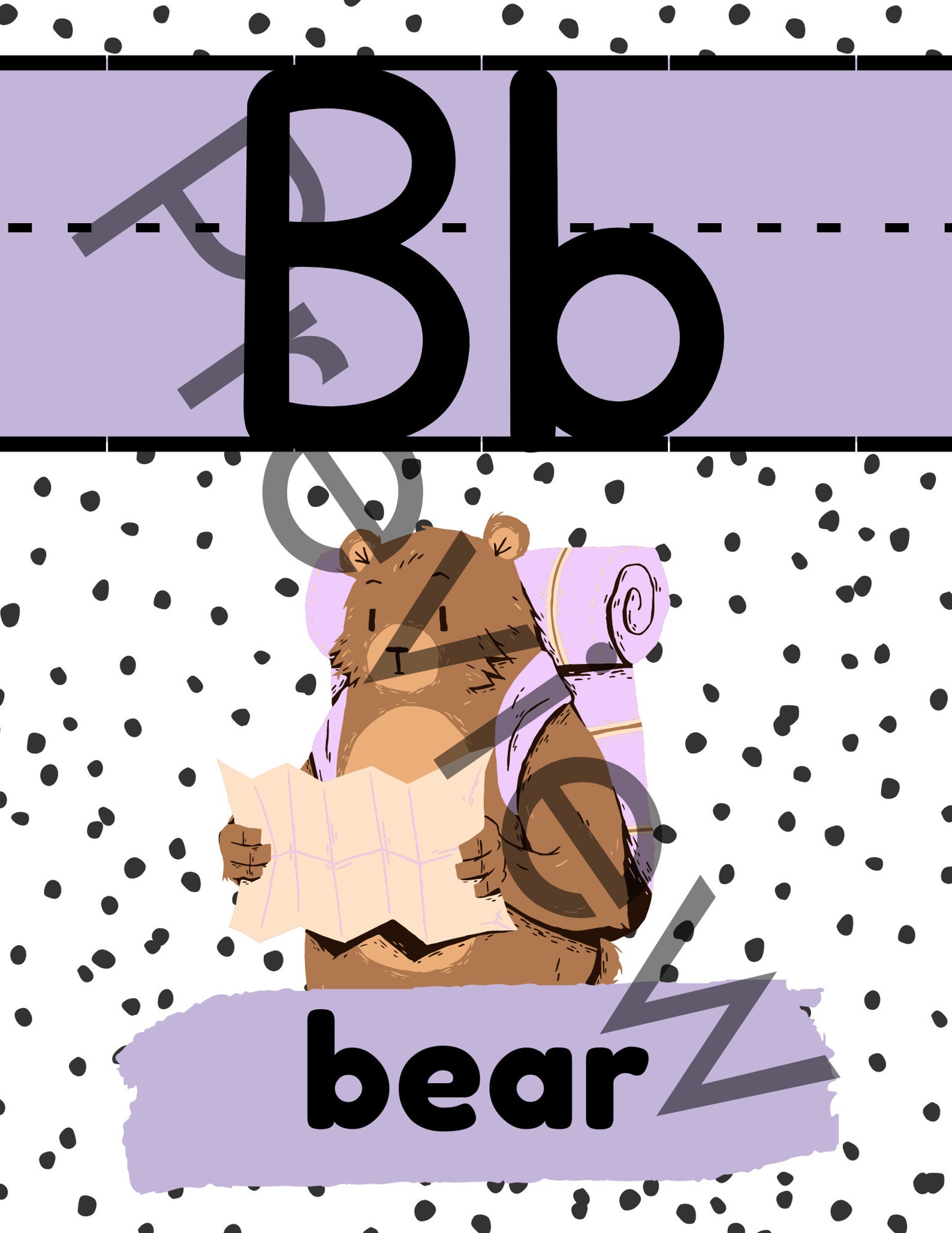 Printable Classroom Dotty Pastel Alphabet - Etsy