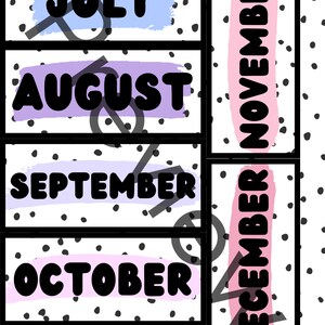 Dotty Pastel Classroom Labels Digital Download - Etsy