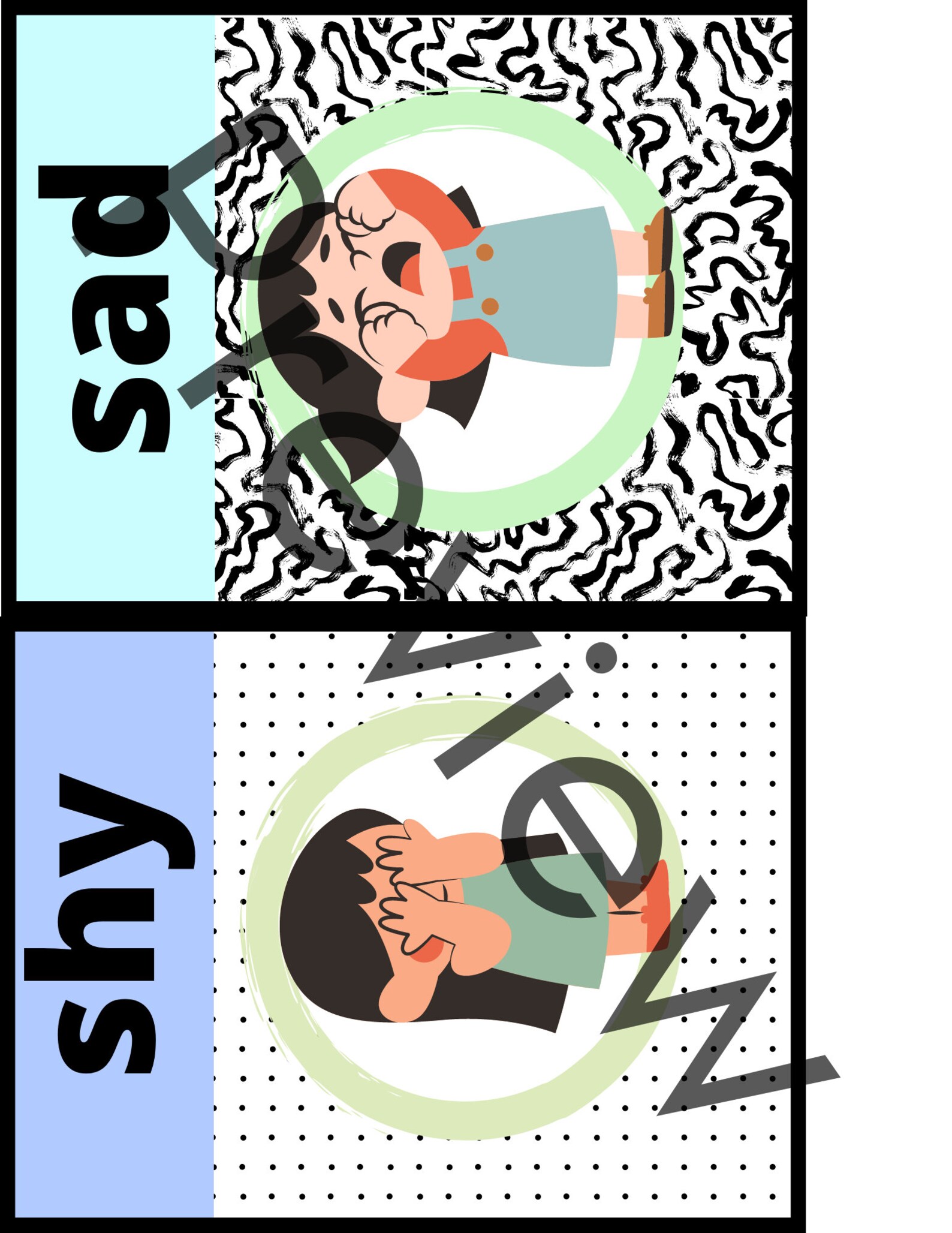 Dotty Pastel Emotion Cards for Classroom - Etsy