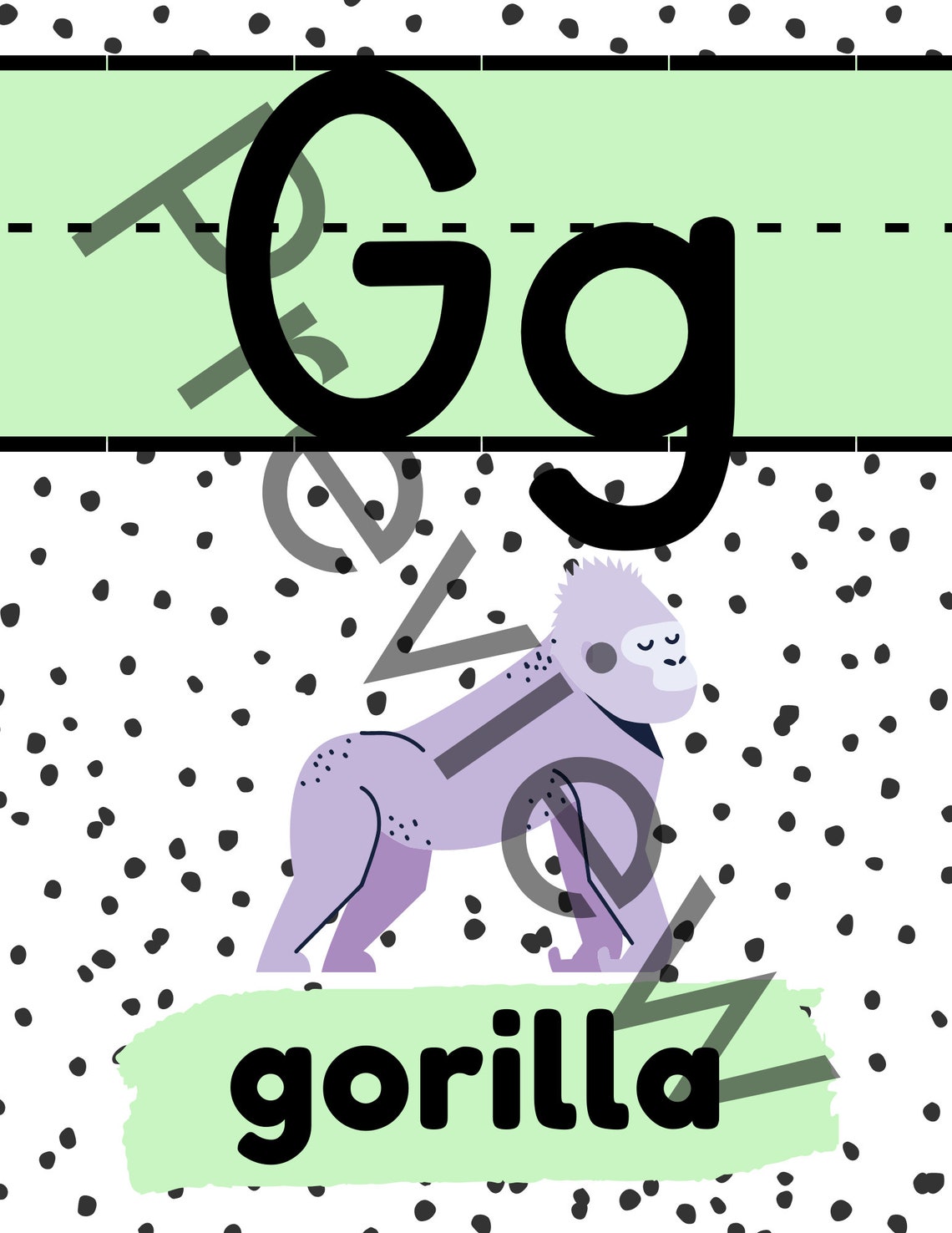 Printable Classroom Dotty Pastel Alphabet - Etsy