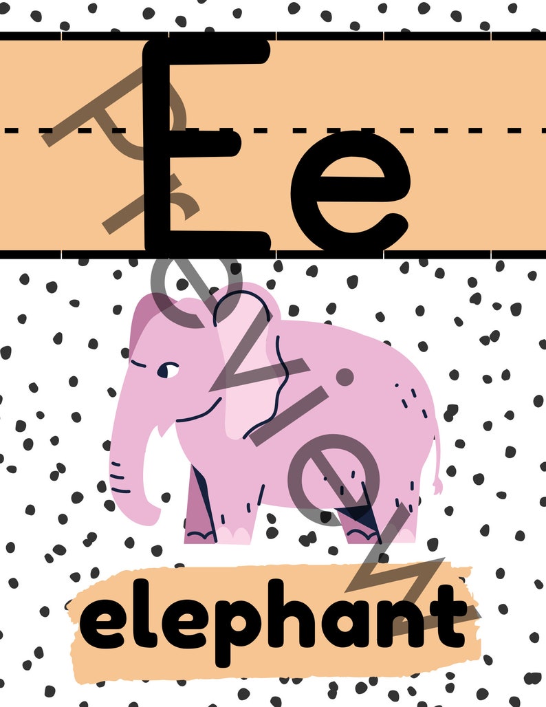 Printable Classroom Dotty Pastel Alphabet - Etsy