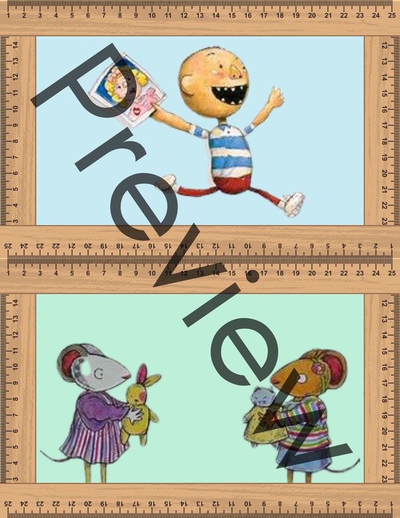 Pastel Storybook Character Posters Download - Etsy