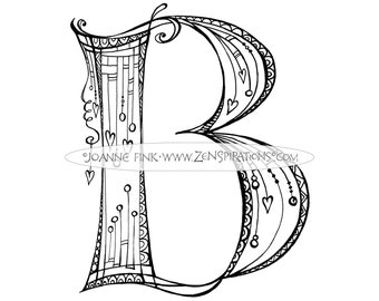 Zenspirations by Joanne Fink Full Alphabet With Ampersand Instant ...