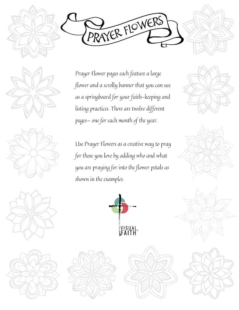 Prayer Flowers by Joanne Fink Instant Digital Download Printable ...