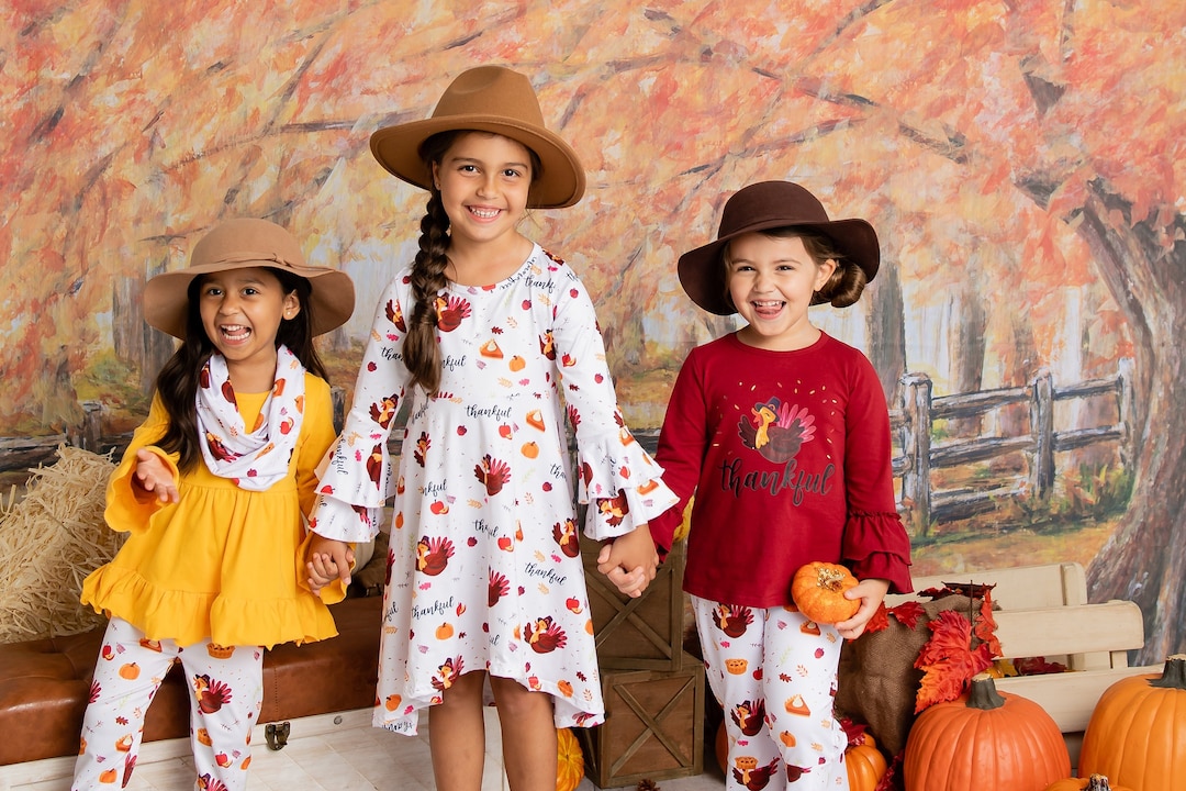 Girls Thanksgiving Dress / Girls Thankful Dress / Girls Turkey Dress ...