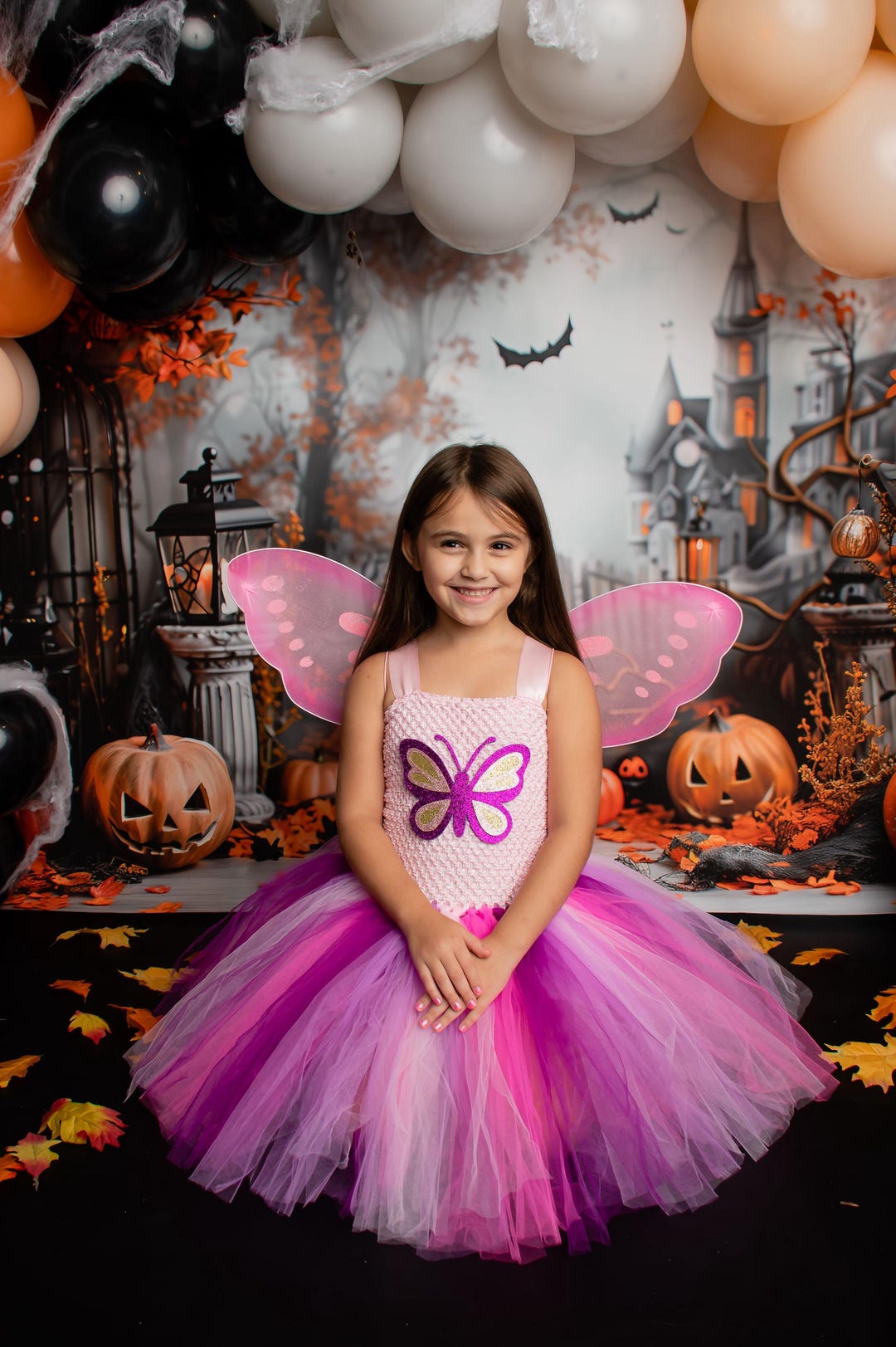 Pink Butterfly Costume: Girls' Fairy Princess Tutu Dress With Wings - Etsy