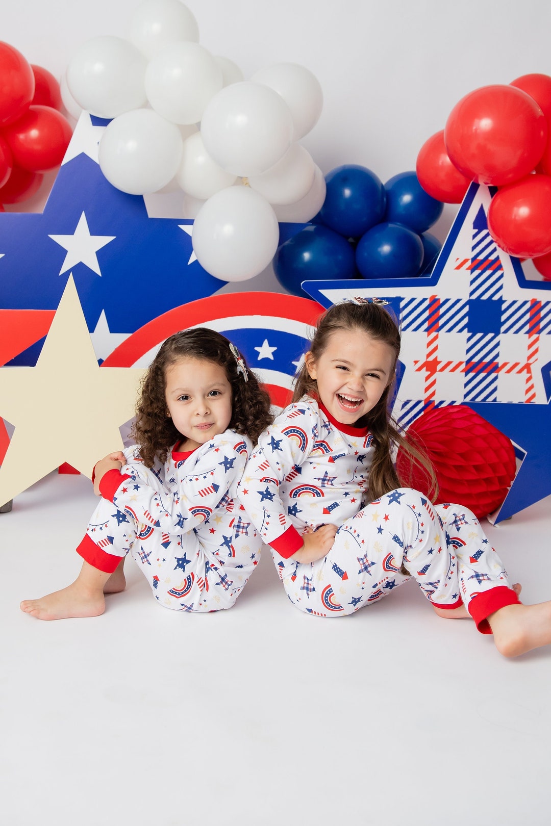 Kids 4th of July Pajamas / Matching Sibling Pj's / 4th of July Pajamas ...
