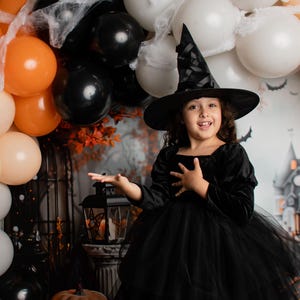 Girls Witch Costume Dress – Halloween Tutu With Hat | Elphaba Wicked ...