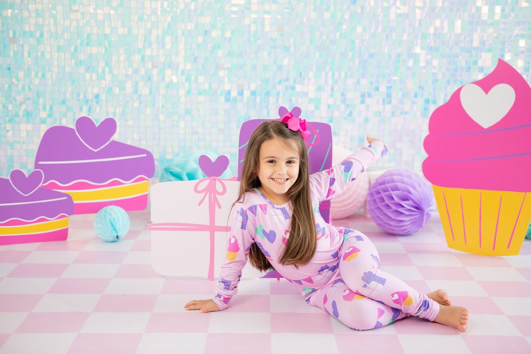 Birthday Pajamas/ Girls Birthday Pajamas/ Pajama Party / Birthday ...