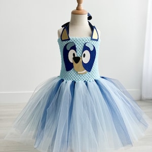 Bluey Costume/girls Bluey Halloween Costume/bluey Dress/bluey/bluey ...