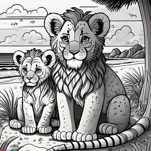 Majestic Fun Kids Coloring Book Pages Bundle, Animals, Dragons, Nature ...