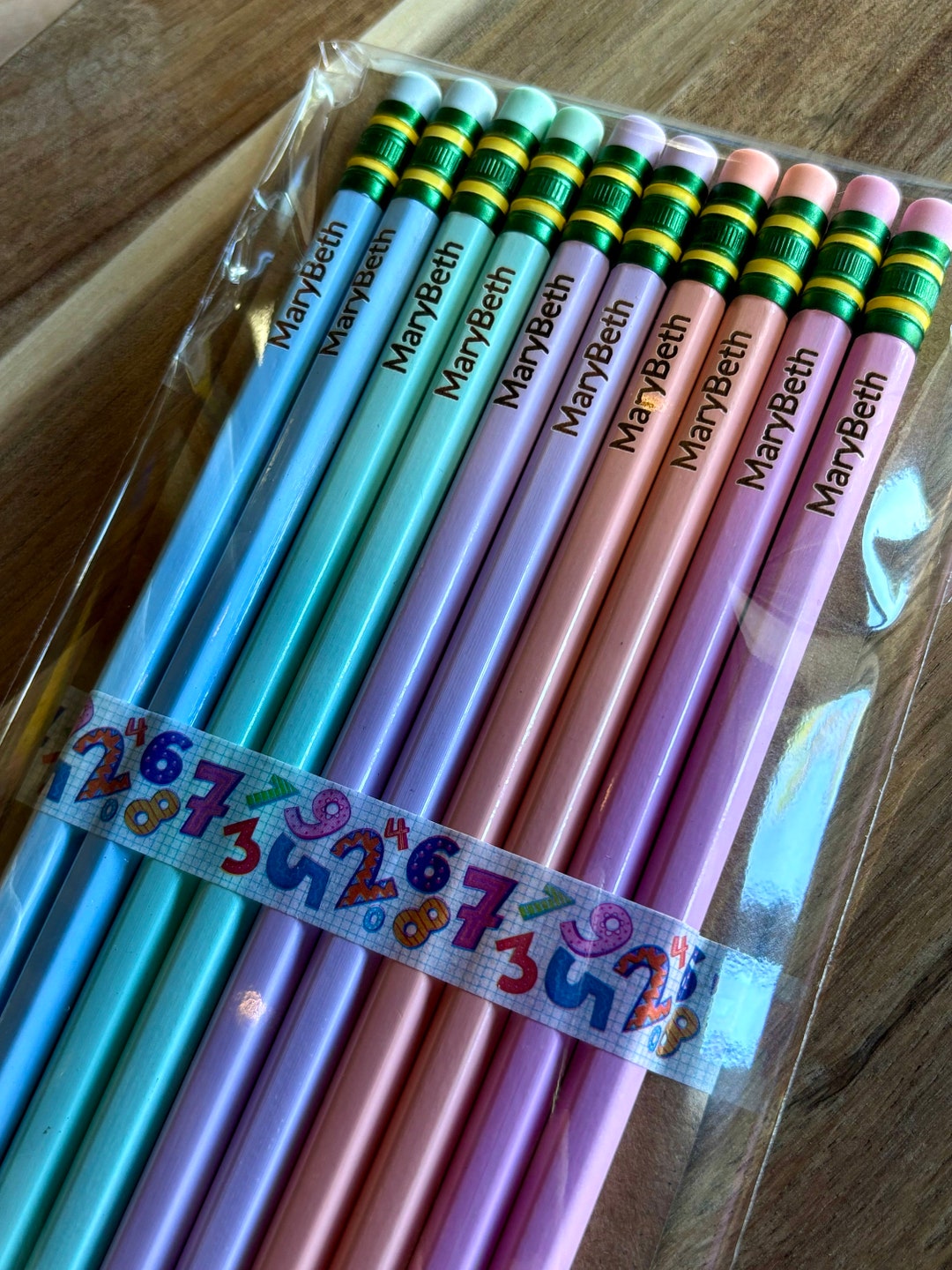 SINGLE COLOR Personalized Pencils, Custom Pencils, Engraved Pencils ...