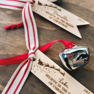 Personalized Christmas Bell Ornament 2025: Engraved Basswood Keepsake ...