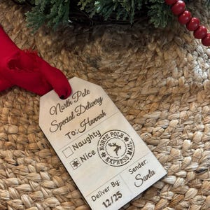 Personalized Santa Gift Tags | Custom Gift From Santa Tags | Nice List ...