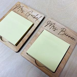 Teacher Gift Bundle: Engraved Pencils and Notepad Set - Handmade Custom ...