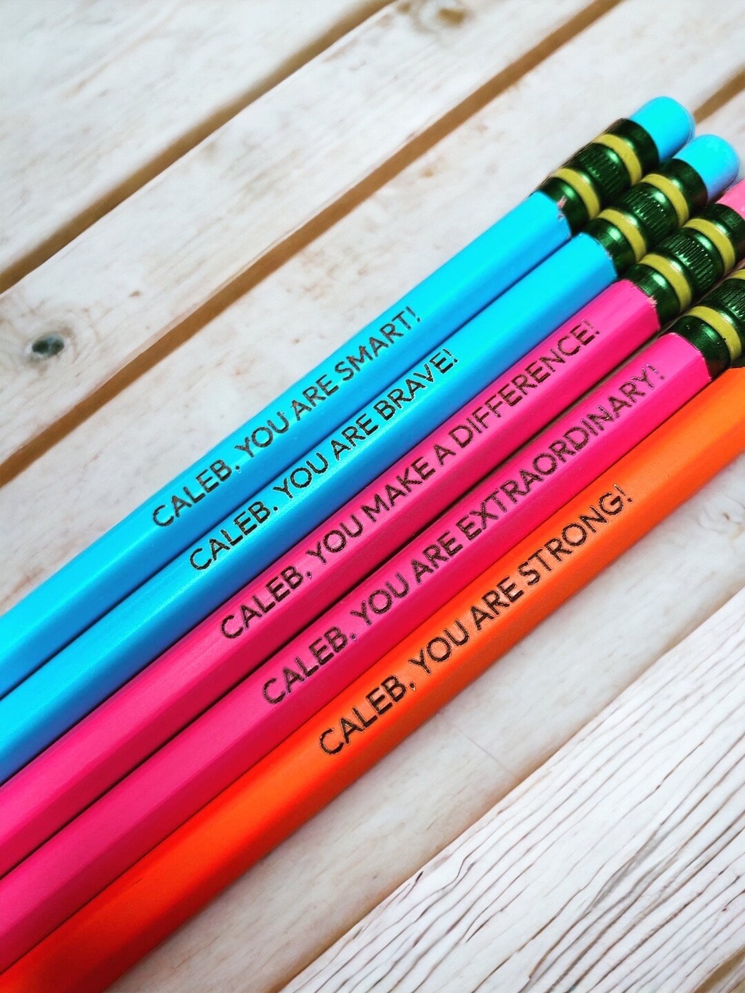 Personalized Affirmation Pencils: Engraved Positive Writing Tools - Etsy