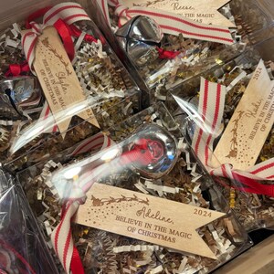 Personalized Christmas Bell Ornament 2025: Engraved Basswood Keepsake ...