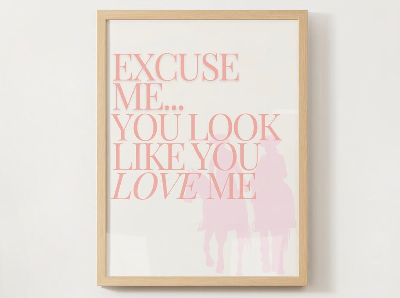 Song Lyric Print - Country Music - Music Wall Art - You Look Like You ...