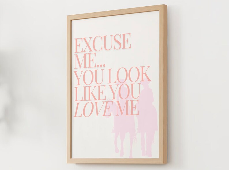 Song Lyric Print - Country Music - Music Wall Art - You Look Like You ...