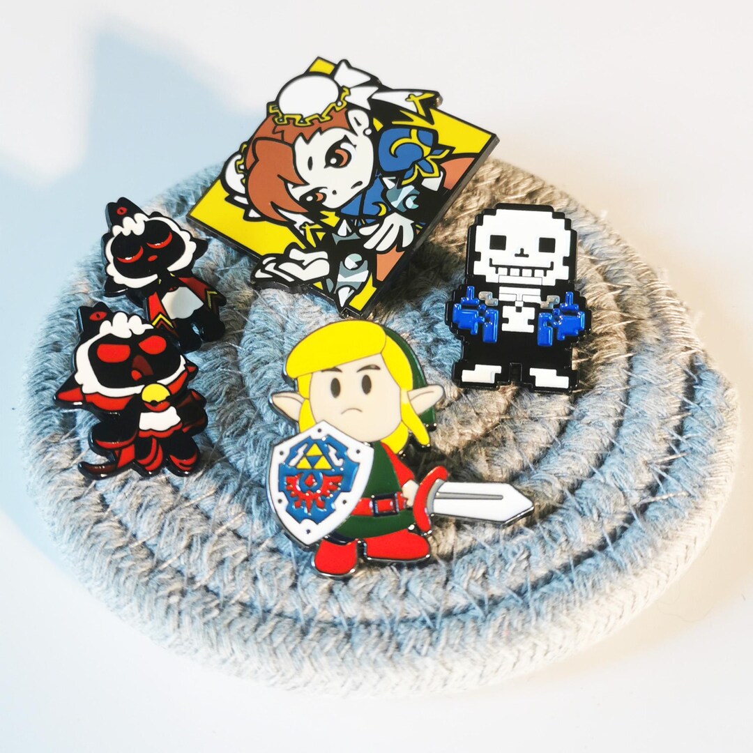 Indie Game Enamel Pin: Zelda, Undertale, Cult of the Lamb, Street ...