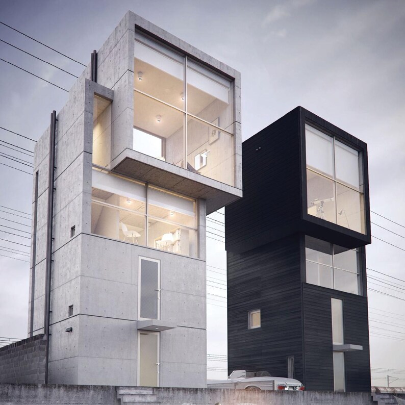 Archbrick 4x4 House (tadao Ando) Architecture Building Brick Nanoblock ...