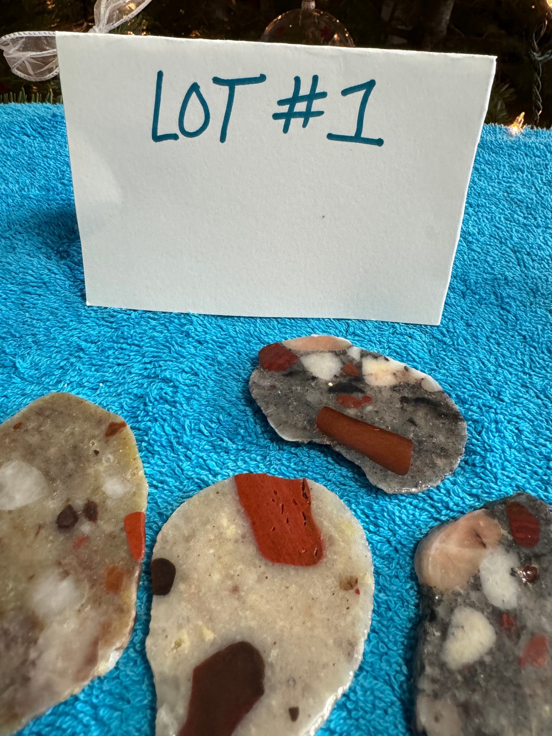 SET of 7 Pudding Stone SLABS Lot JK Includes Shipping - Etsy