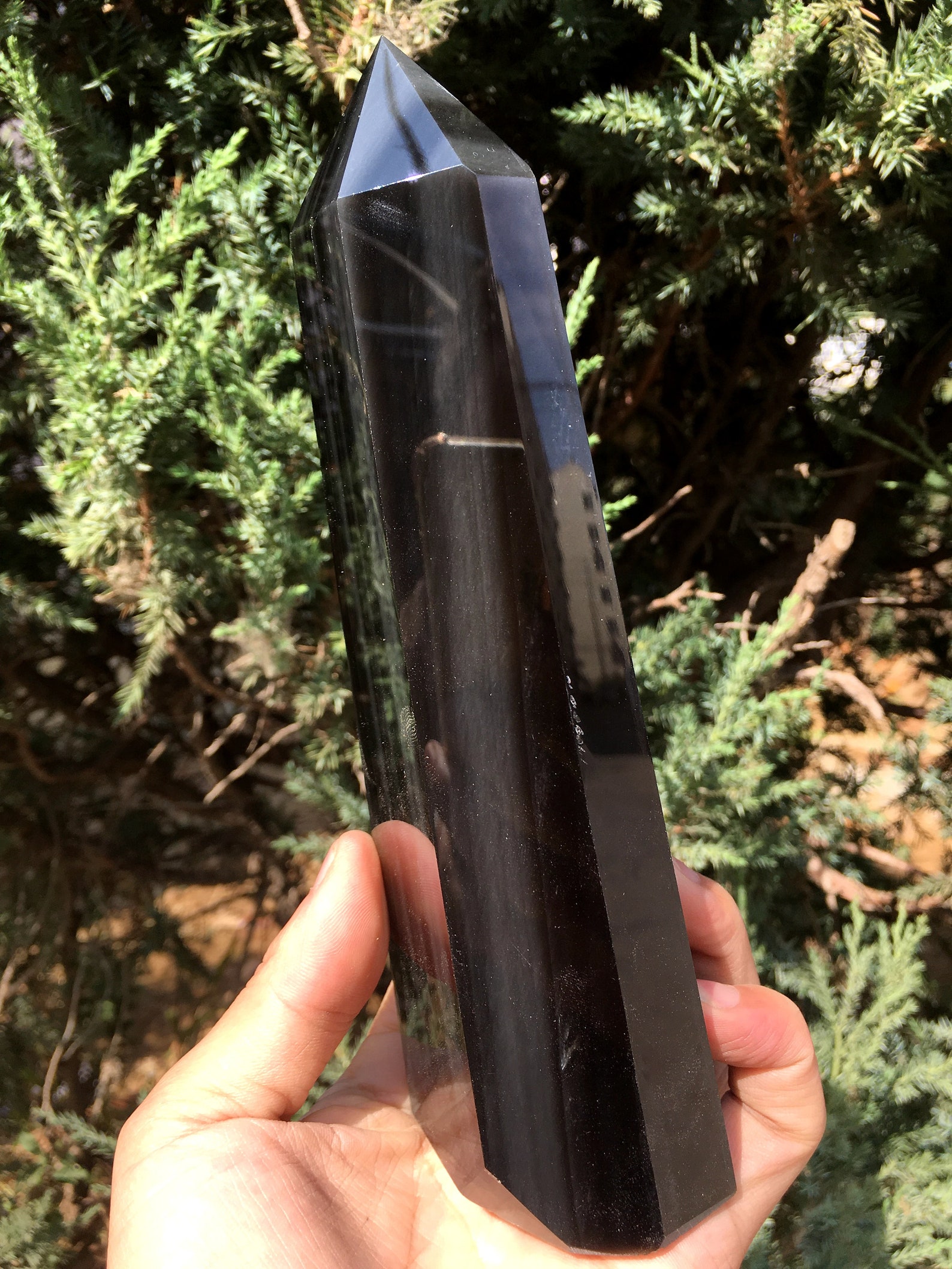Natural Best Clear Obsidian Polished Tower Shaped/obsidian | Etsy