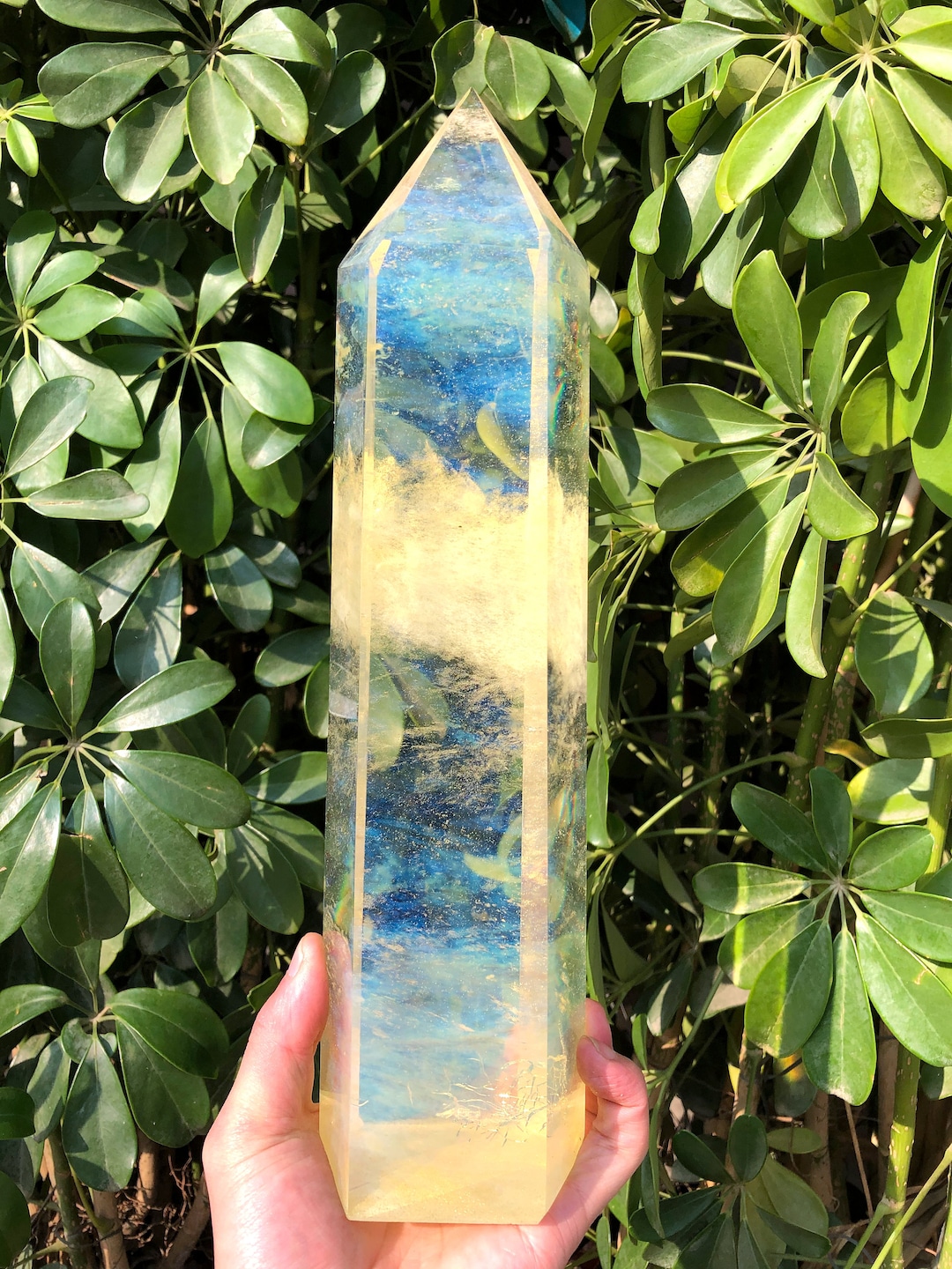 Clear Smelt Yellow Quartz Point/clear Smelt Quartz Polished Chunks ...