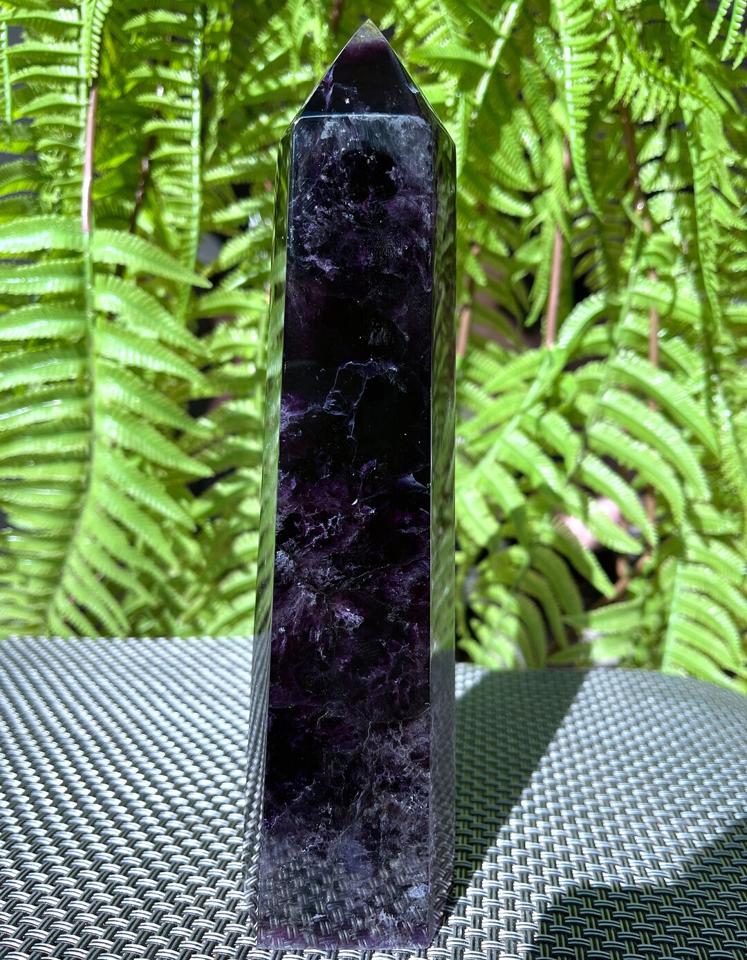 High Quality Rainbow Fluorite Crystal Tower Point/fluorite Tower/banded ...