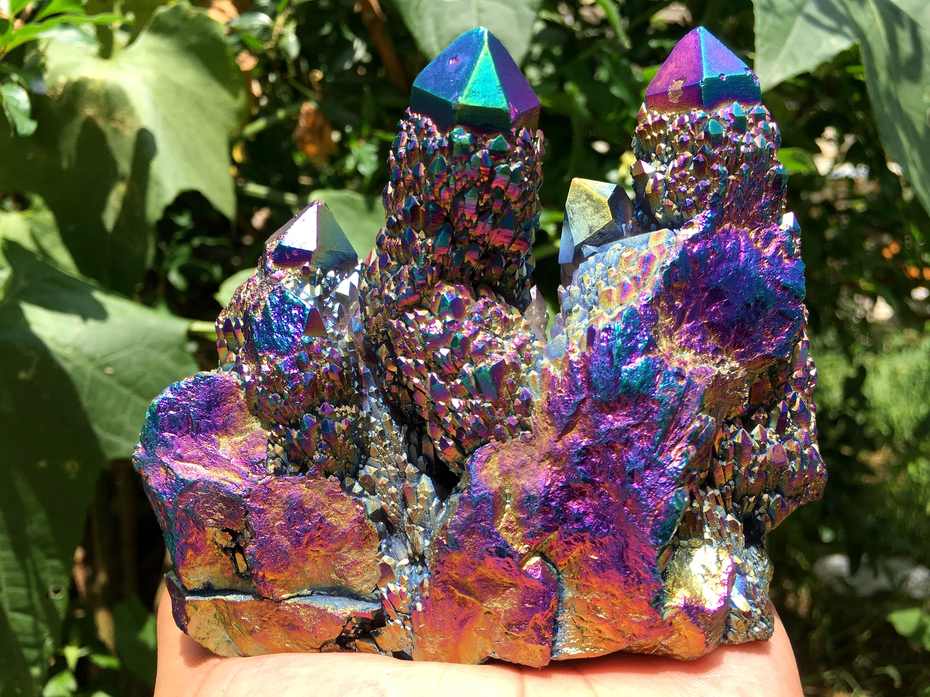 Aura Blue Quartz Crystal Cluster/Angel Aura Quartz Crystal | Etsy