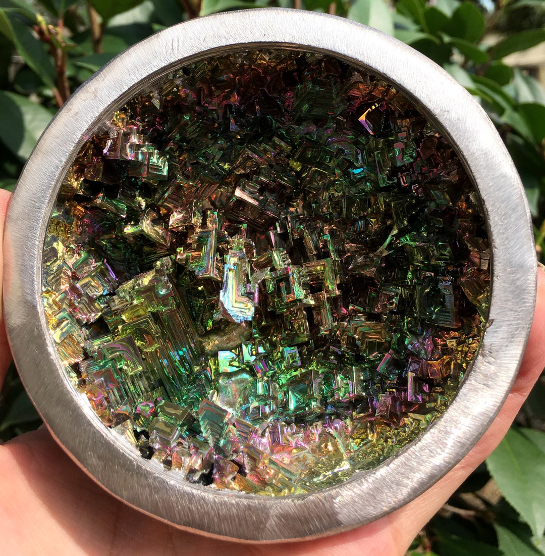 Rare Rainbow Bismuth Ore/rare Metal Rainbow Gemstone/handmade Bismuth ...