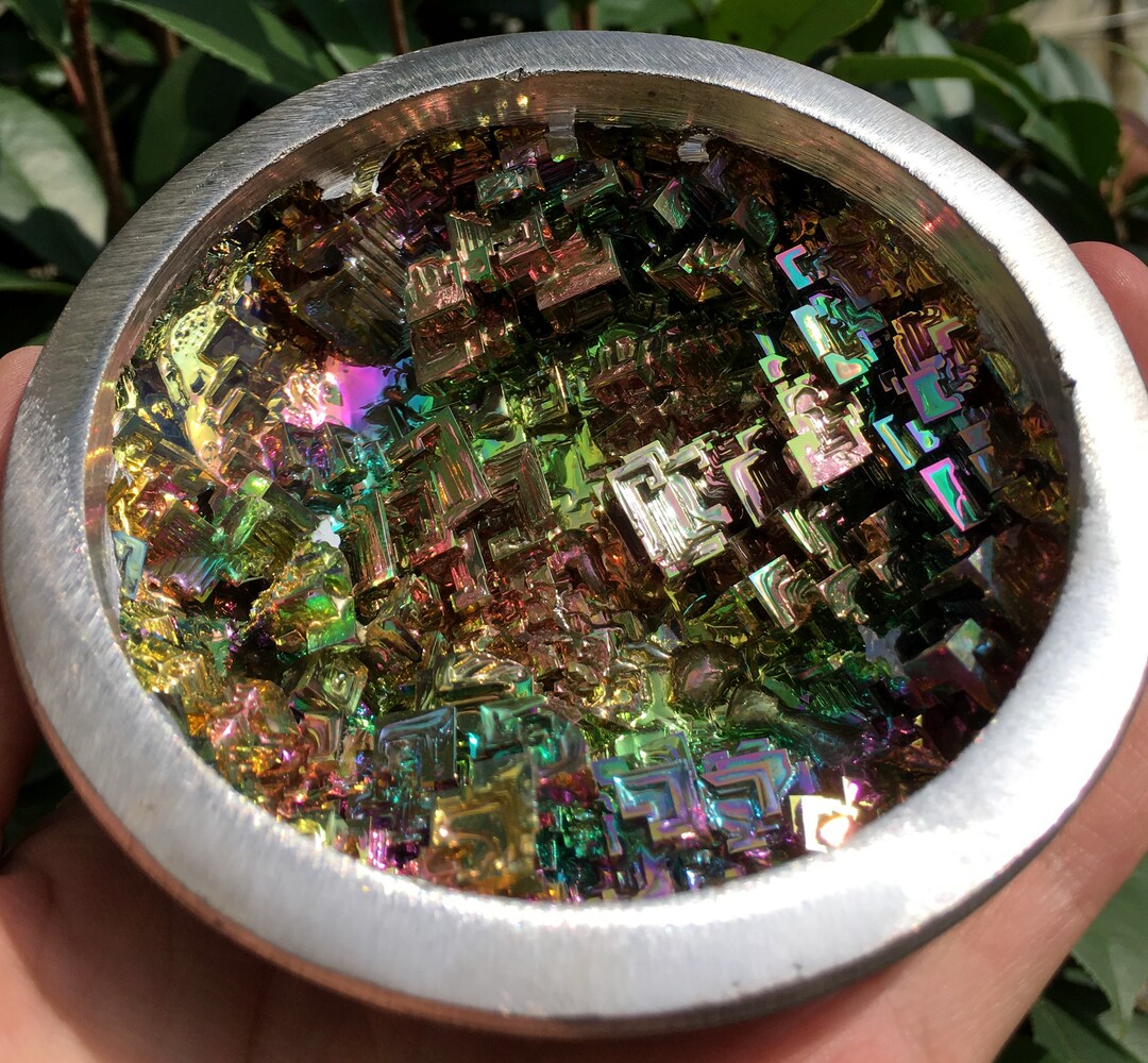 Rare Rainbow Bismuth Ore/rare Metal Rainbow Gemstone/handmade Bismuth ...